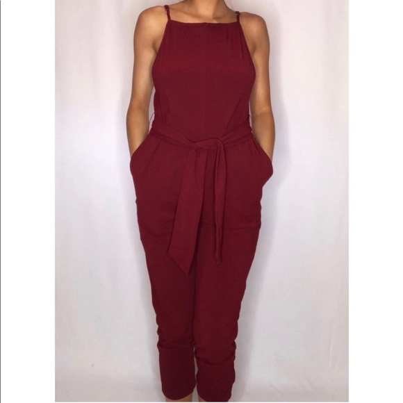 Pants & Jumpsuits | Wine Jumpsuit | Poshmark